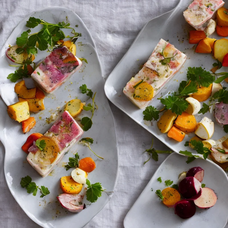 Fisketerrine med rodfrugter