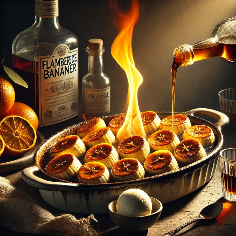 Flamberede bananer